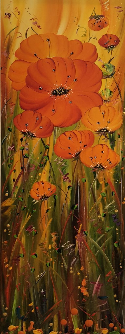 Fire Poppies II - Elliott Gallery